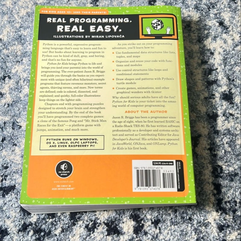 Python for Kids by Jason R. Briggs