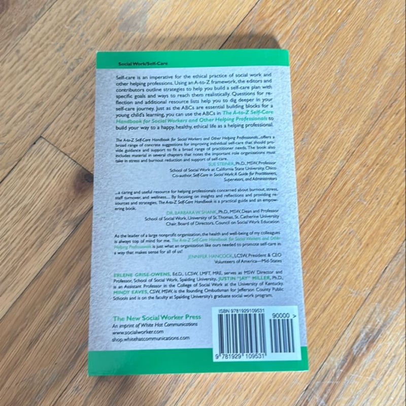 The a-To-Z Self-Care Handbook for Social Workers and Other Helping ...