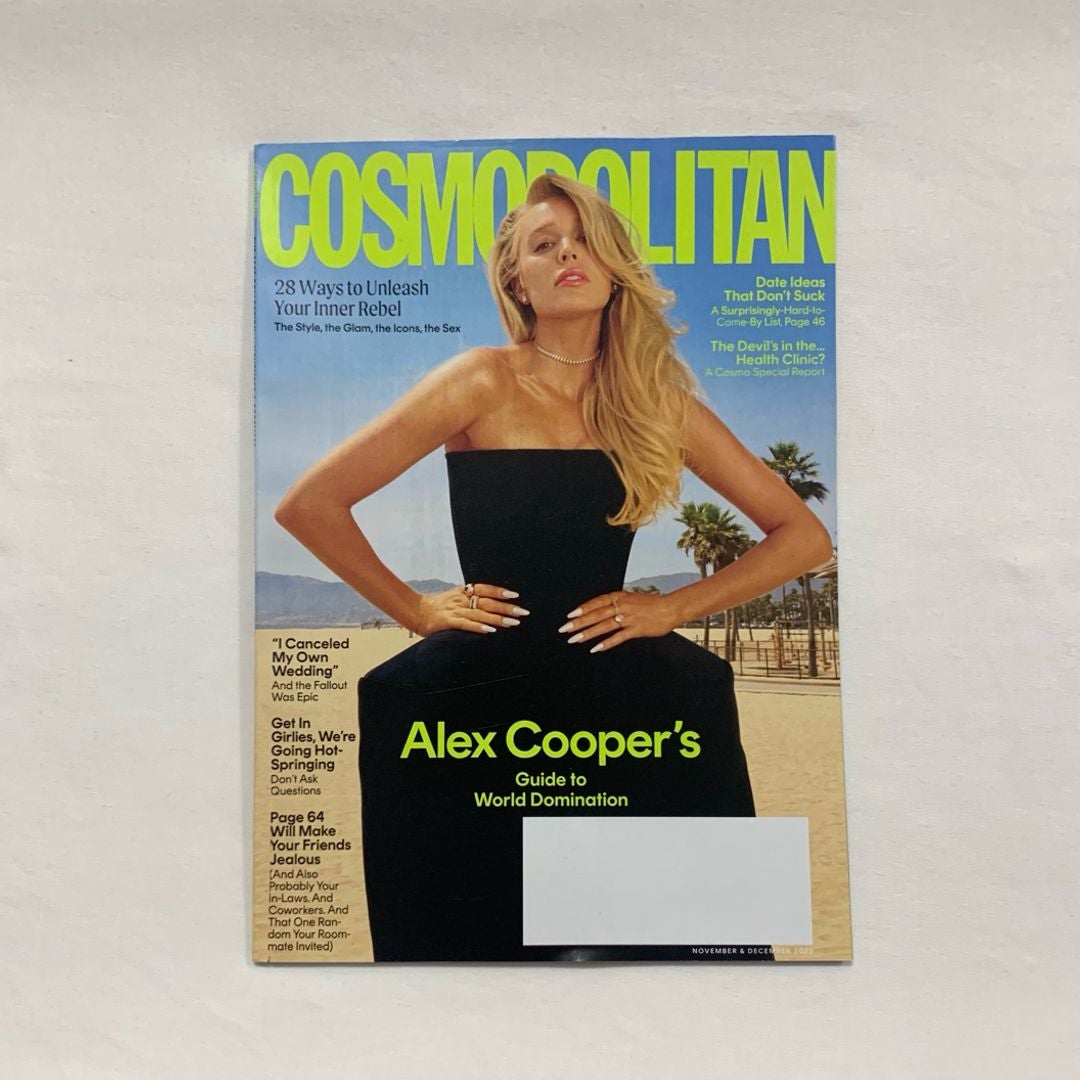 Cosmopolitan Alex Cooper “Guide to World Dom” Issue Nov/Dec 2023 ...