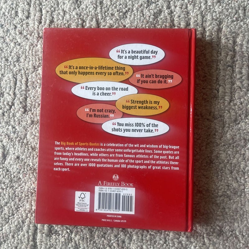 Big Book of Sports Quotes by Eric Zweig, Chris McDonell