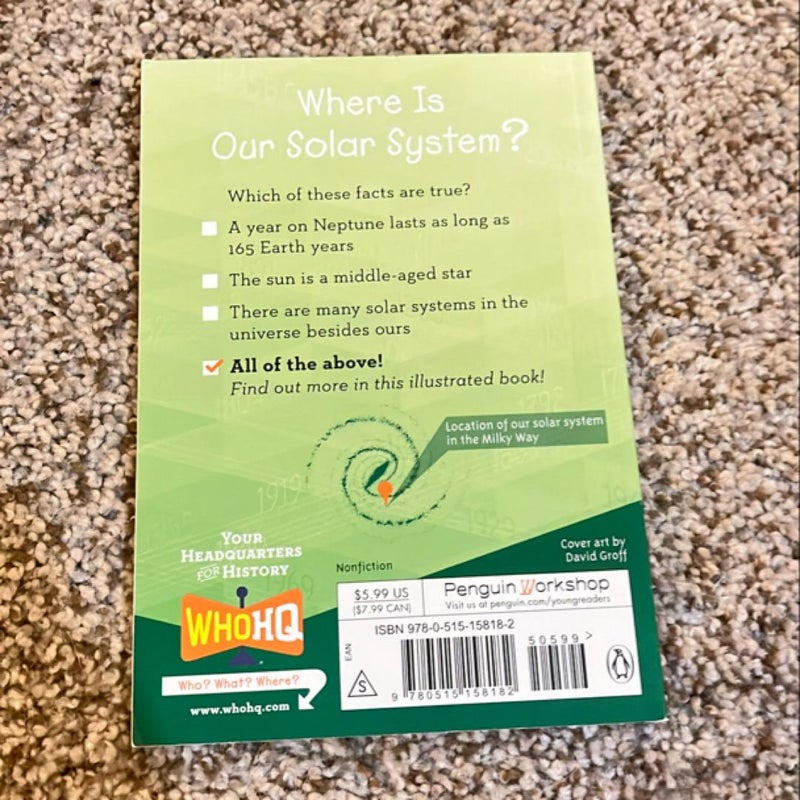 Where Is Our Solar System? by Stephanie Sabol, Who HQ