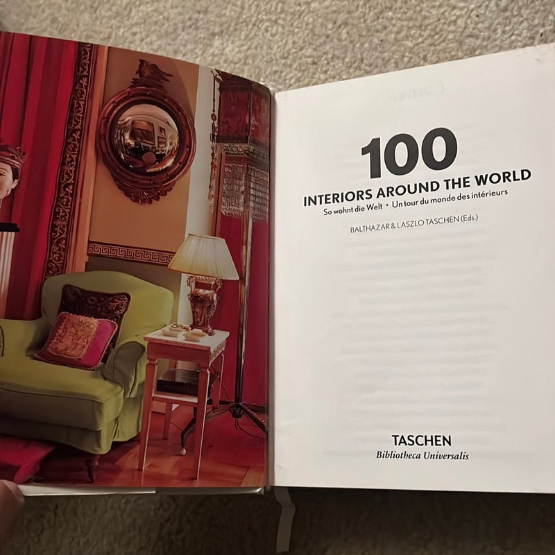 100 Interiors Around the World by Taschen, Hardcover | Pangobooks