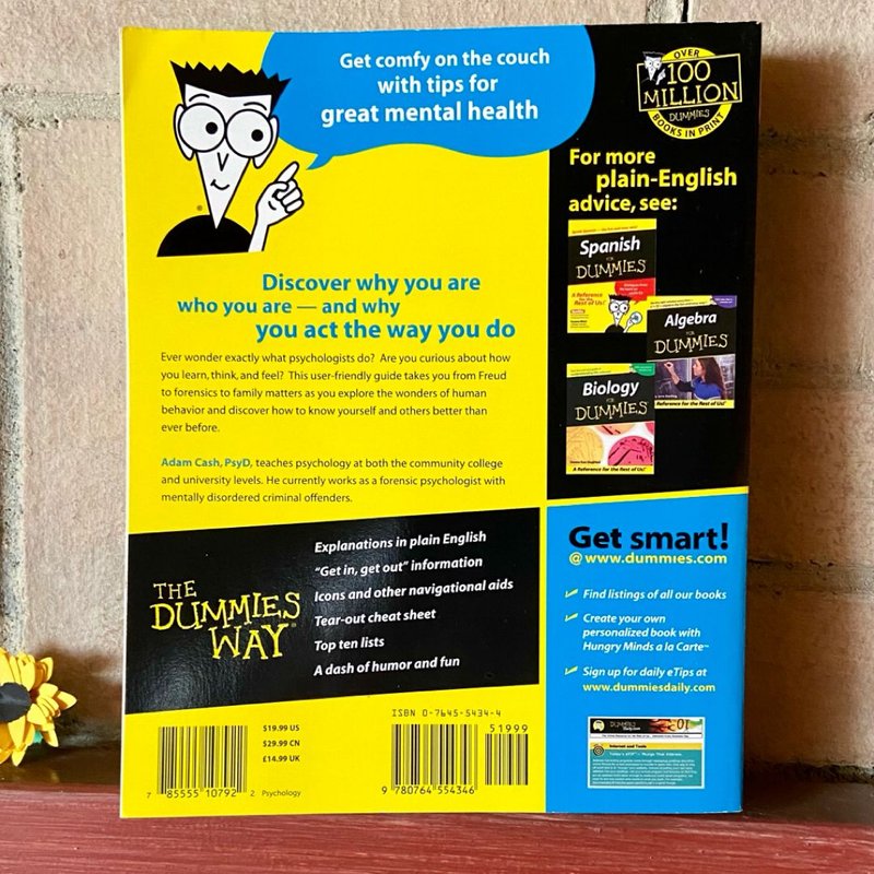Psychology for Dummies® by Adam Cash