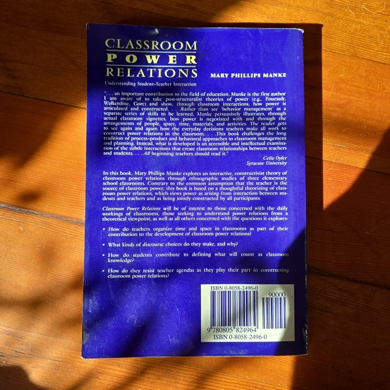 Classroom Power Relations by Mary Manke
