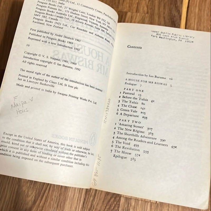 A House for Mr. Biswas by V. S. Naipaul