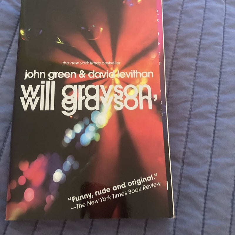 Will Grayson, Will Grayson by John Green; David Levithan