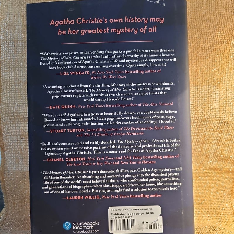The Mystery of Mrs. Christie by Marie Benedict, Hardcover | Pangobooks