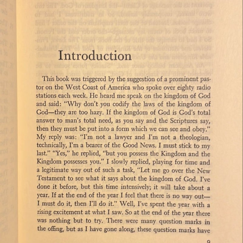 The Unshakable Kingdom and the Unchanging Person by E. Stanley Jones