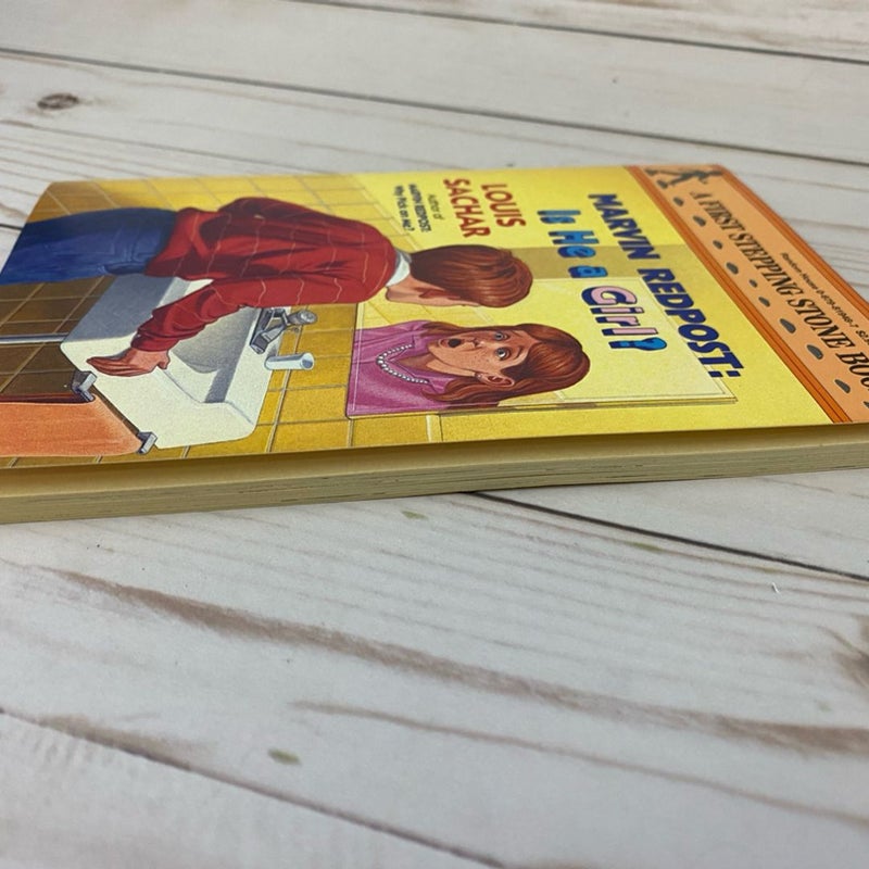 Marvin Redpost Is He a Girl? by Louis Sachar 1993 Paperback Book 90s ...