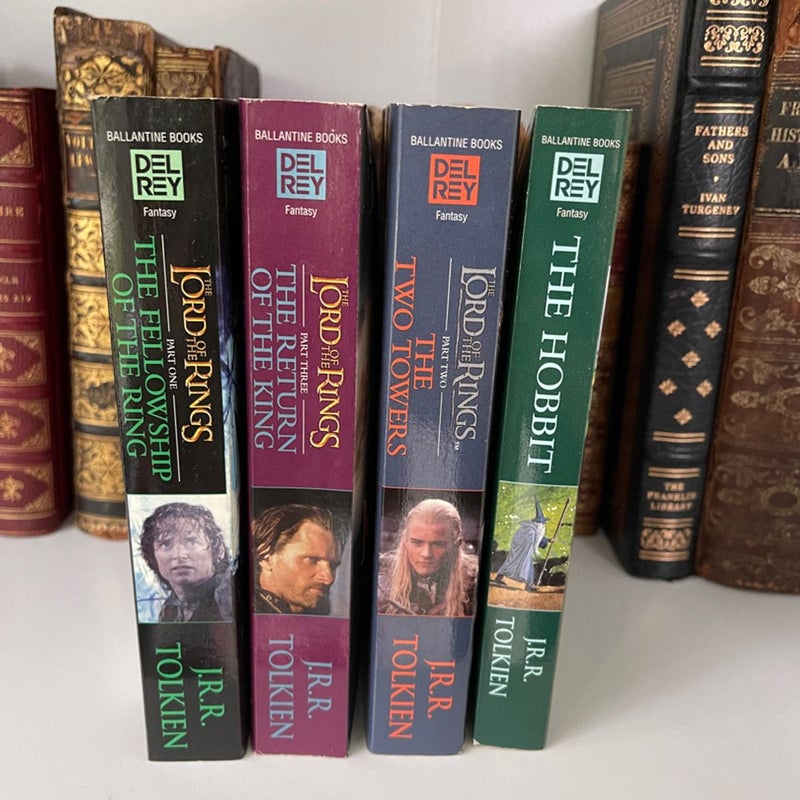J.R.R. Tolkien The Lord of the Rings & The Hobbit 4-Book Box Set ...
