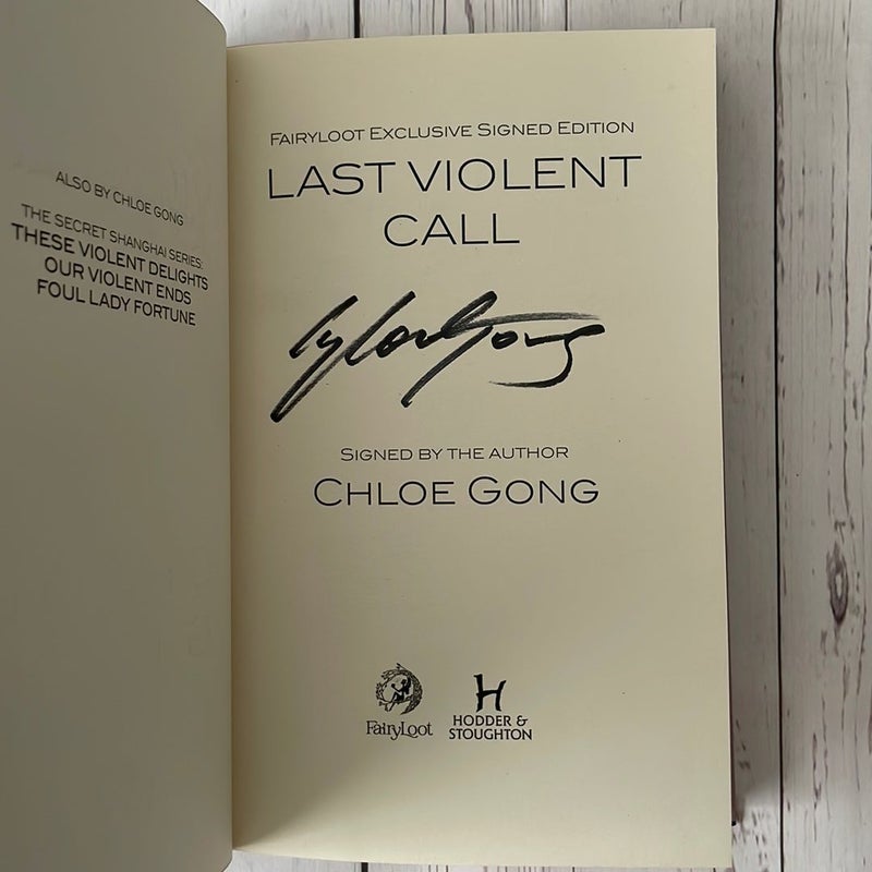 Last Violent Call by Chloe Gong, Hardcover | Pangobooks