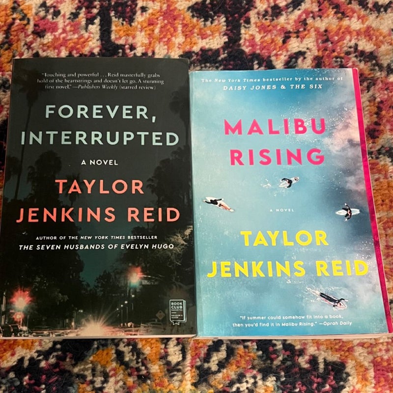 Taylor Jenkins Reid PB BOOK LOT FOREVER, INTERRUPTED & MALIBU RISING ...