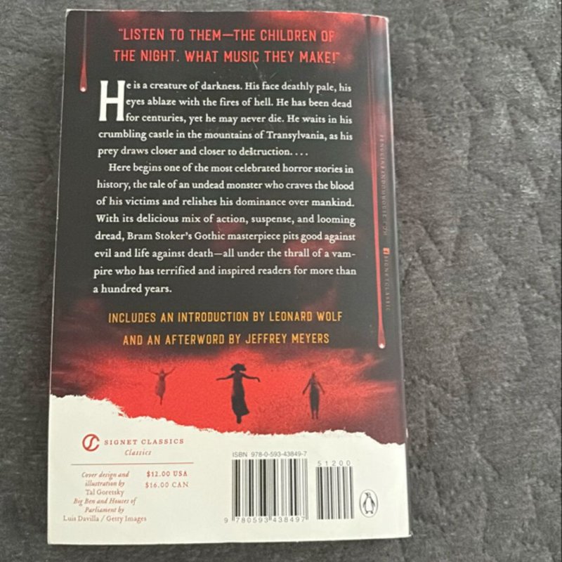 Dracula by Bram Stoker; Leonard Wolf; Jeffrey Meyers, Paperback ...