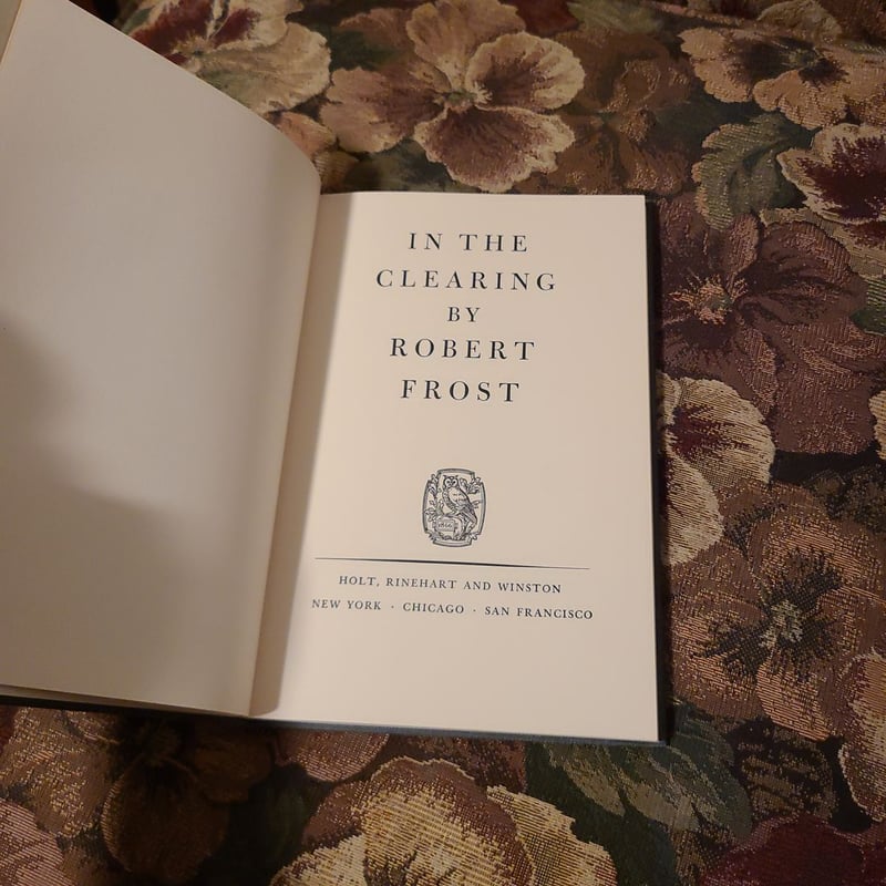 In the Clearing by Robert Frost, Hardcover | Pangobooks