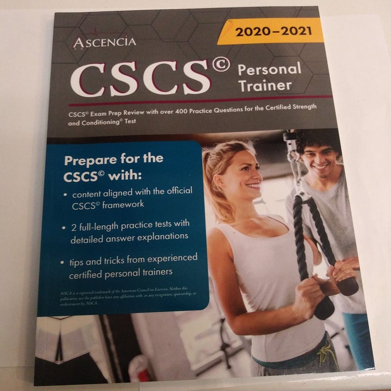 CSCS Practice Questions Test Prep Book by Ascencia Personal Training ...