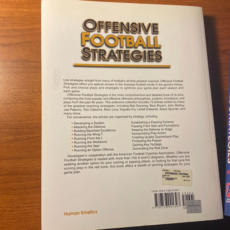 Offensive Football Strategies by American Football Coaches Association ...