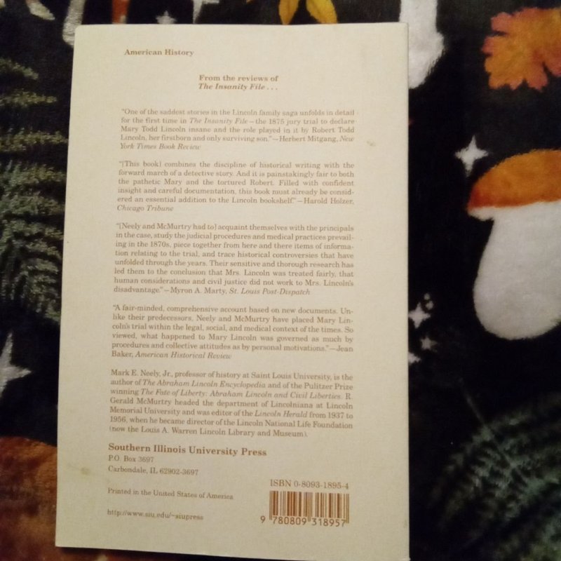 The Insanity File by Mark E. Neely, R. Gerald McMurtry