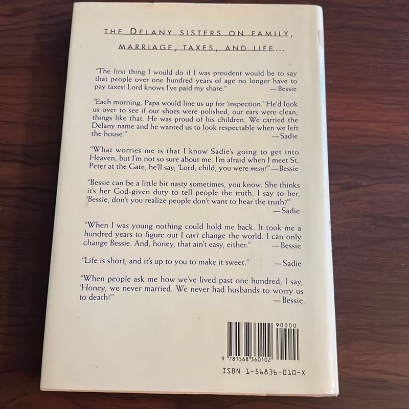 Having Our Say by Sarah L. Delany, A. Elizabeth Delany, Amy Hill Hearth