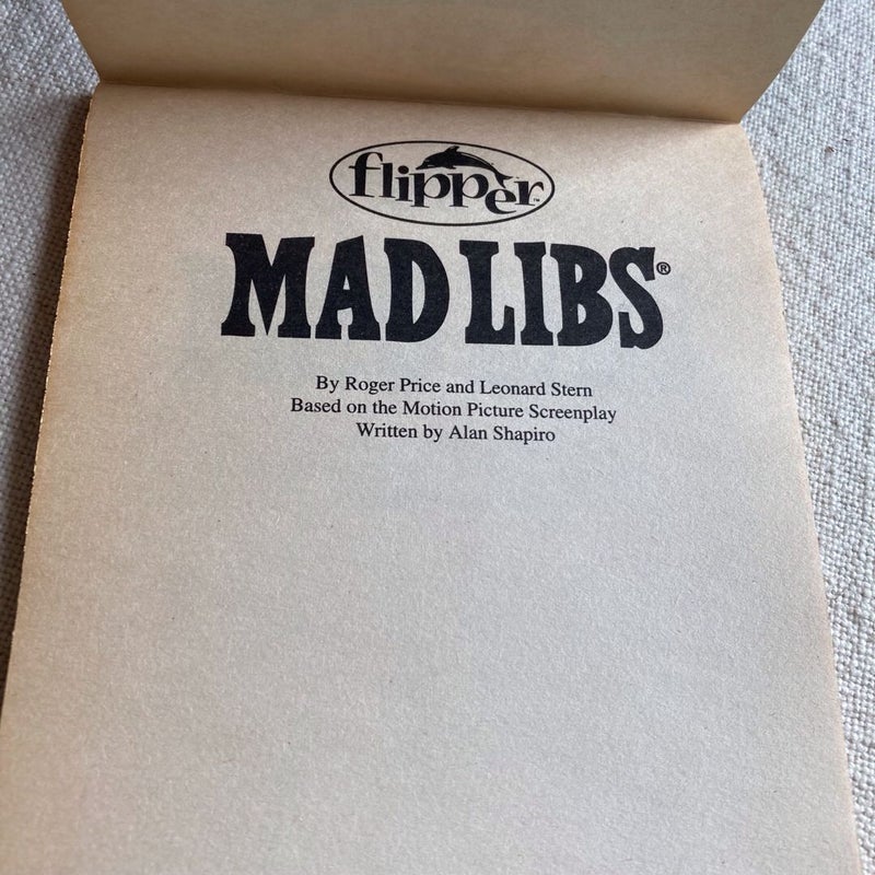 Flipper Mad Libs by Roger Price, Leonard Stern