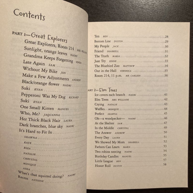Room 214: a Year in Poems by Helen Frost