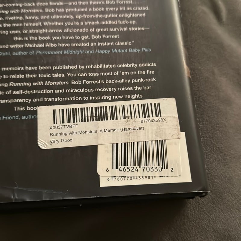 Running with Monsters by Bob Forrest, Hardcover | Pangobooks