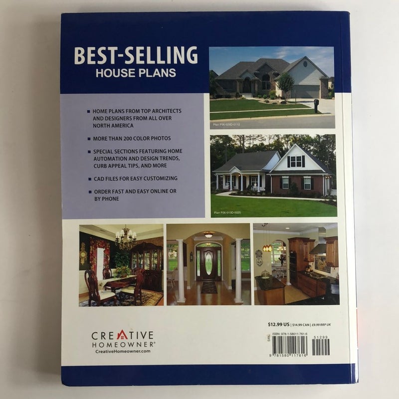 Best-Selling House Plans by Editors of Creative Homeowner