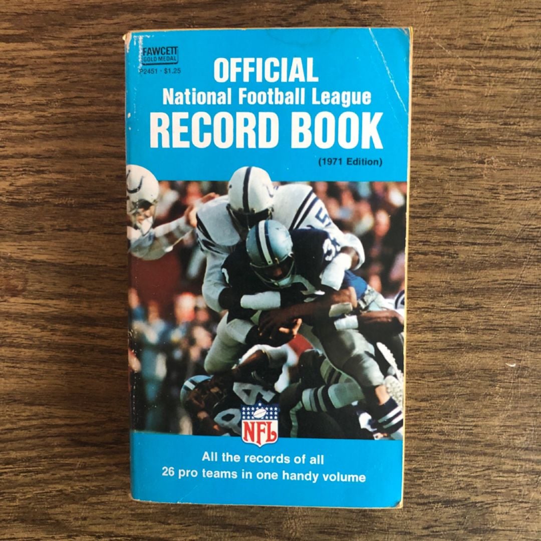 Official National Football League Record Book by National Football ...