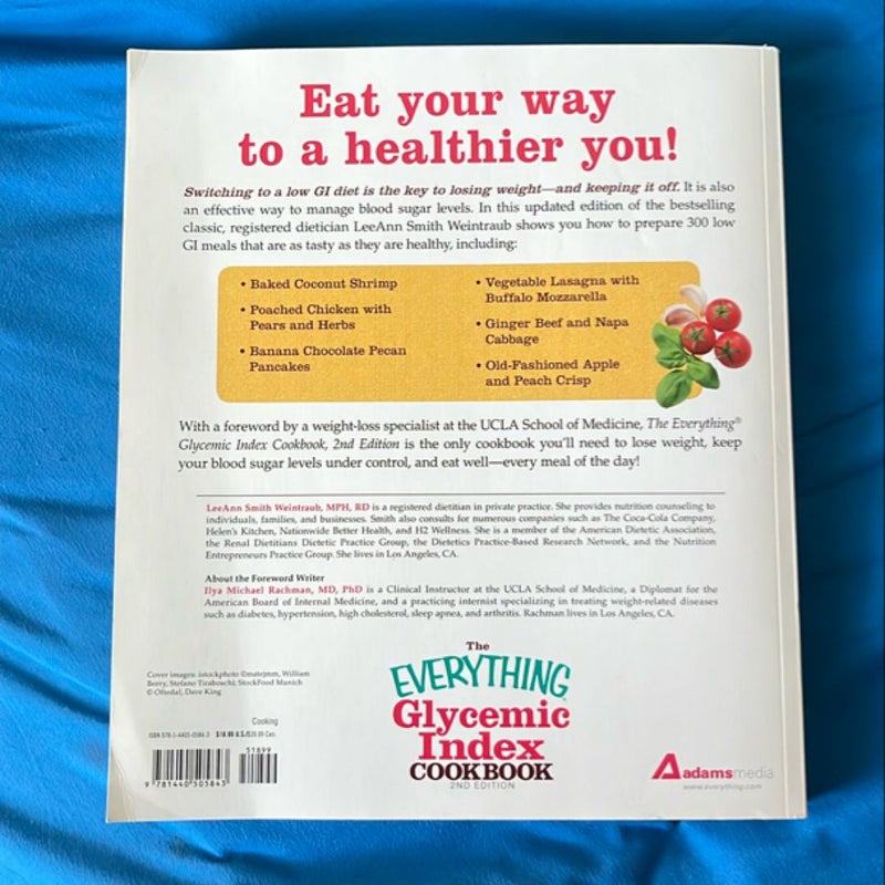 The Everything Glycemic Index Cookbook by LeeAnn Weintraub Smith, Ilya ...