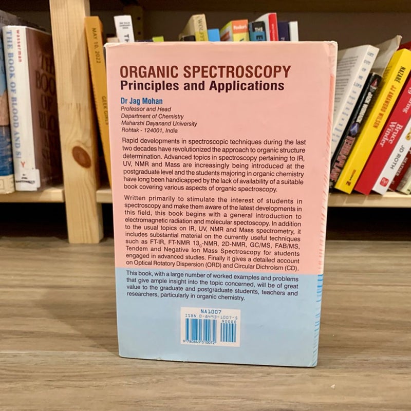 Organic Spectroscopy Principles and Applications by Jag Mohan
