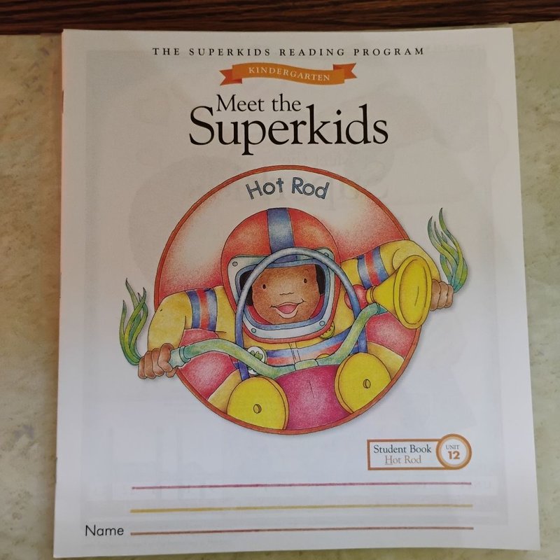 Meet the SuperKids Kindergarten Student Book Unit 12 Hot Rod by Rowland ...