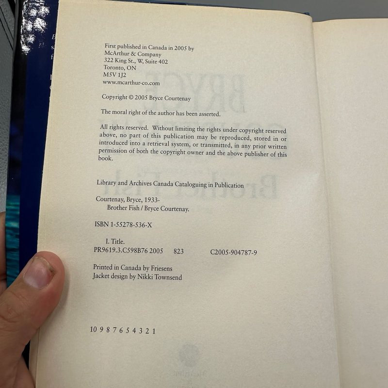 Brother Fish by Bryce Courtenay