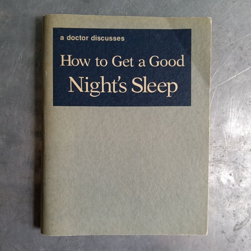 How To Get A Good Night's Sleep by , Paperback | Pangobooks