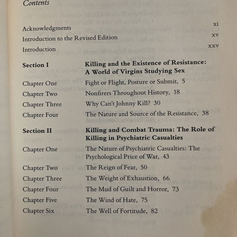 On Killing by Dave Grossman, Hardcover | Pangobooks