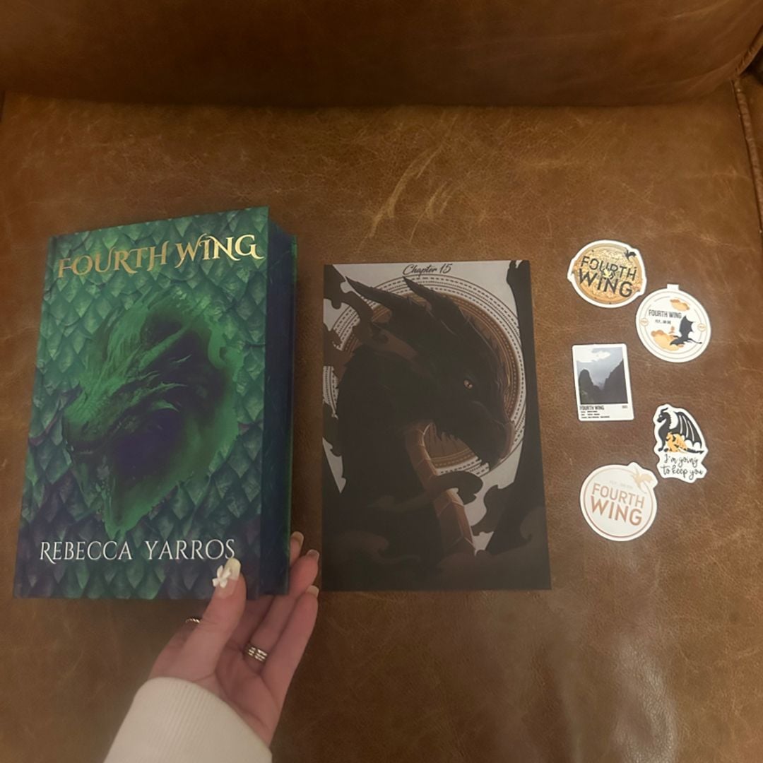 Fourth Wing special edition with sprayed edges signed by Rebecca yarros ...