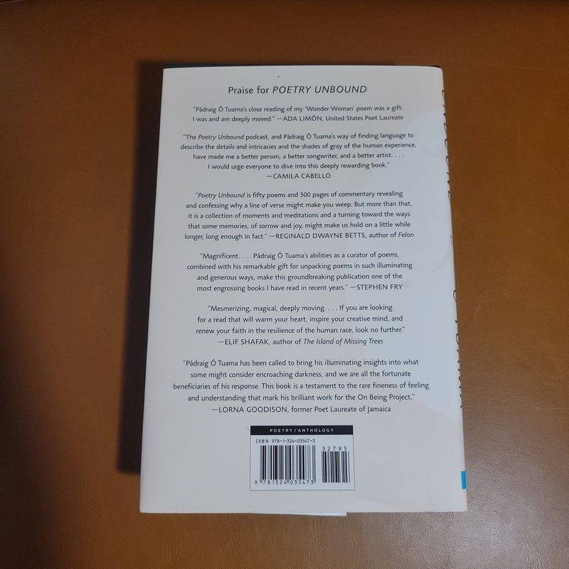 Poetry Unbound - 50 Poems to Open Your World by Pádraig Ó Tuama, Hardcover | Pangobooks