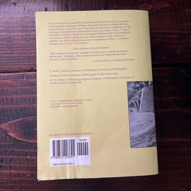 Readings in Ancient Greek Philosophy by S. Marc Cohen