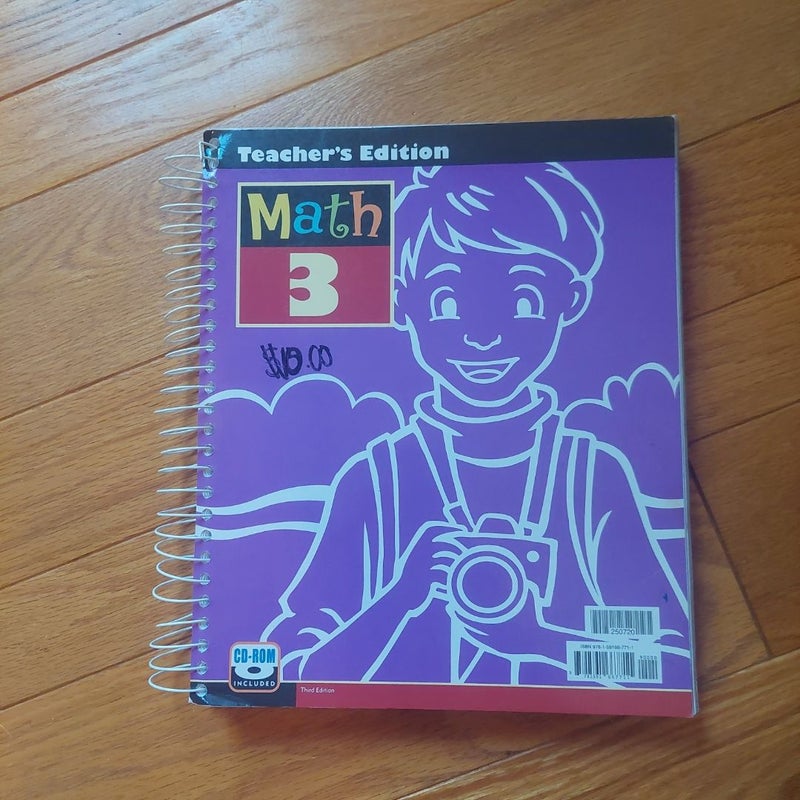 Math 3 Teacher 's Book with CD 3rd Edition by