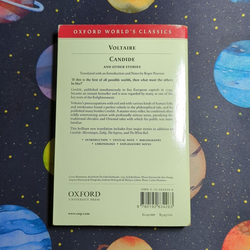 Candide and Other Stories by Voltaire, Roger Pearson
