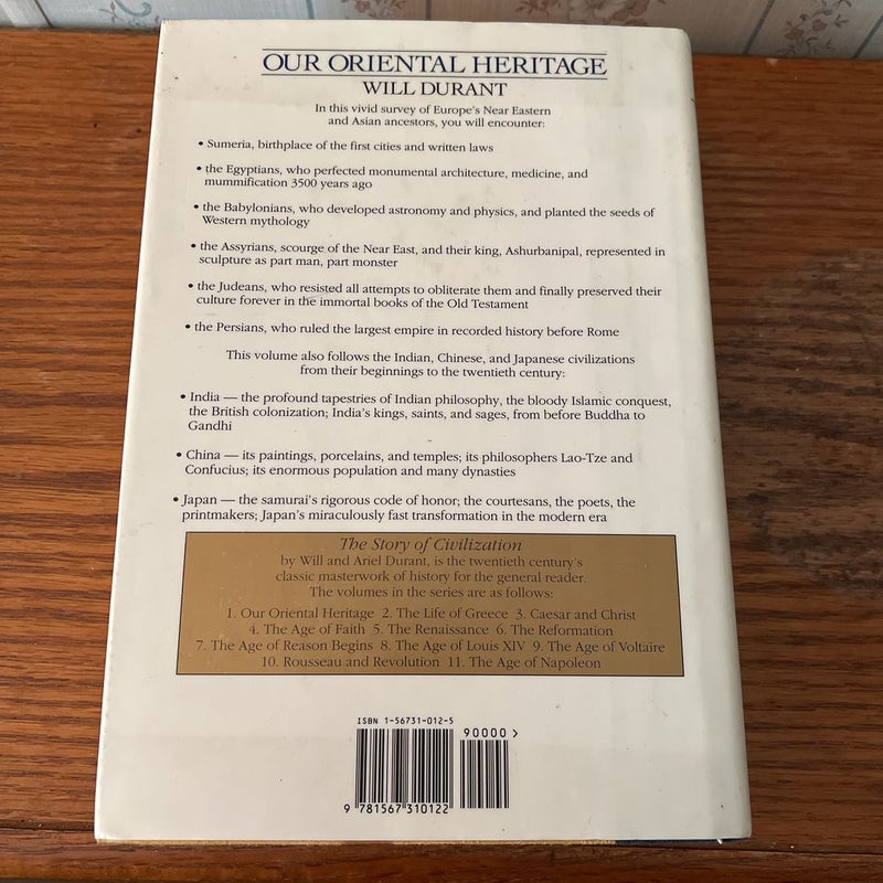 The Story of Civilization by Will Durant, Hardcover | Pangobooks