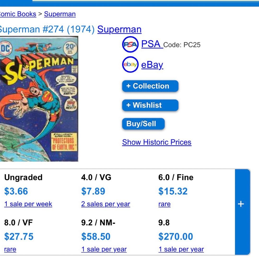 Superman #274 (1974 by DC, Paperback | Pangobooks