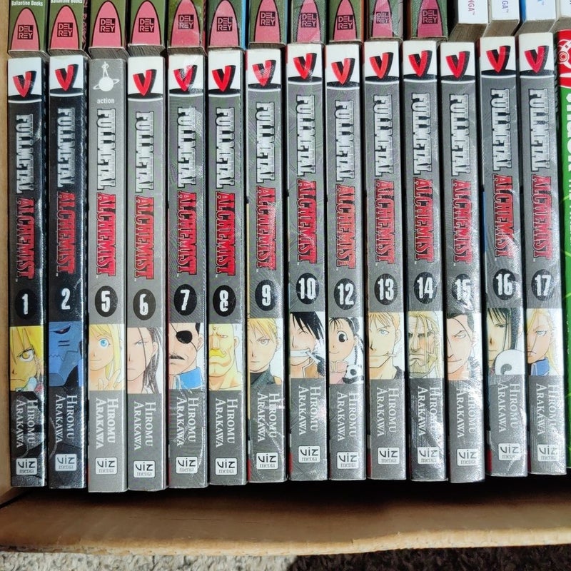 Fullmetal Alchemist Volumes 1,2,5,6,7,8,9,10,12,13,14,15,16,17 by ...