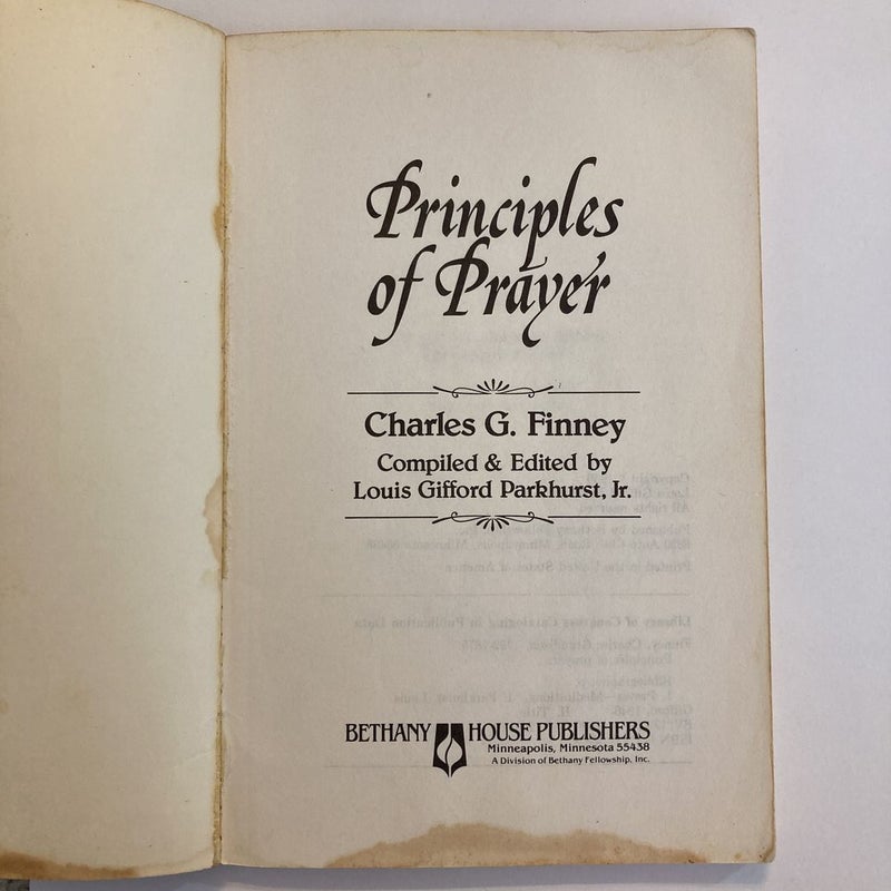 Principles of Prayer by Charles G. Finney