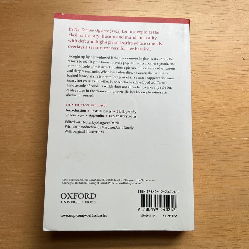 The Female Quixote by Charlotte Lennox; Amanda Gilroy (Introduction by ...