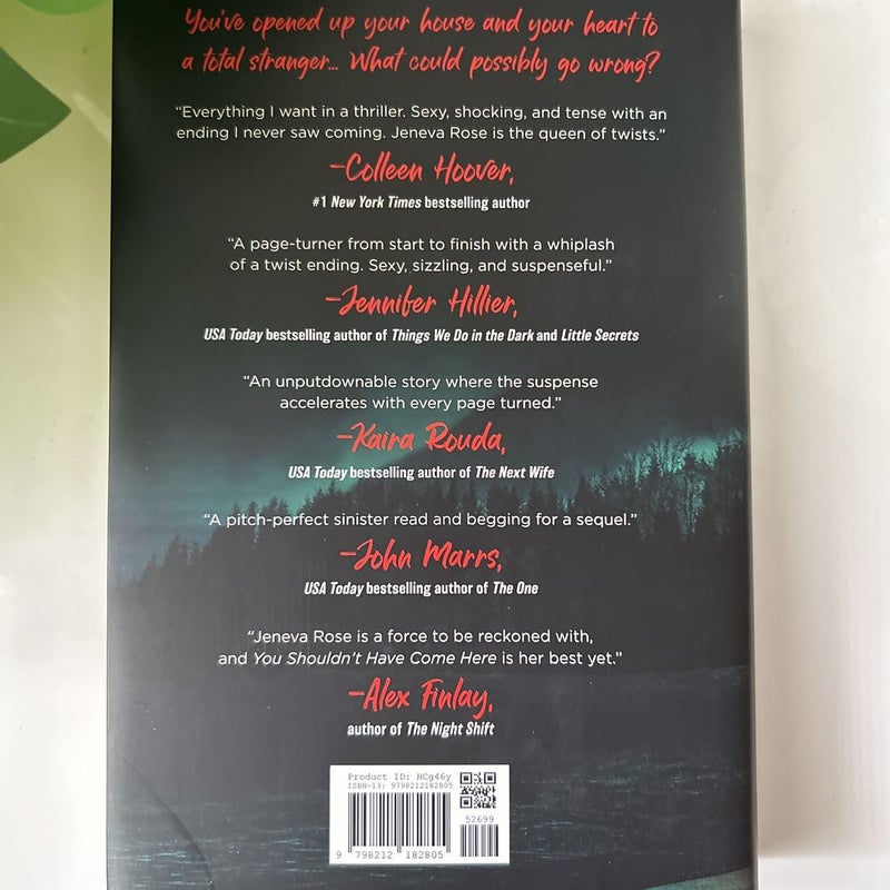 You Shouldn’t Have come Here by Jeneva Rose , Hardcover | Pangobooks