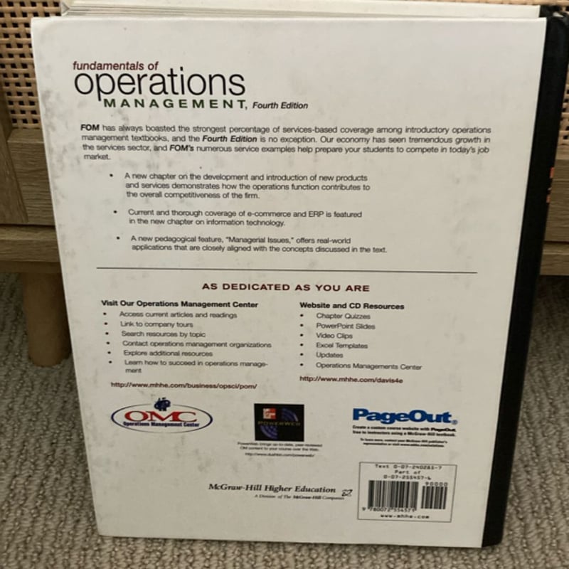 Fundamentals of Operations Management with Student by Mark Davis ...
