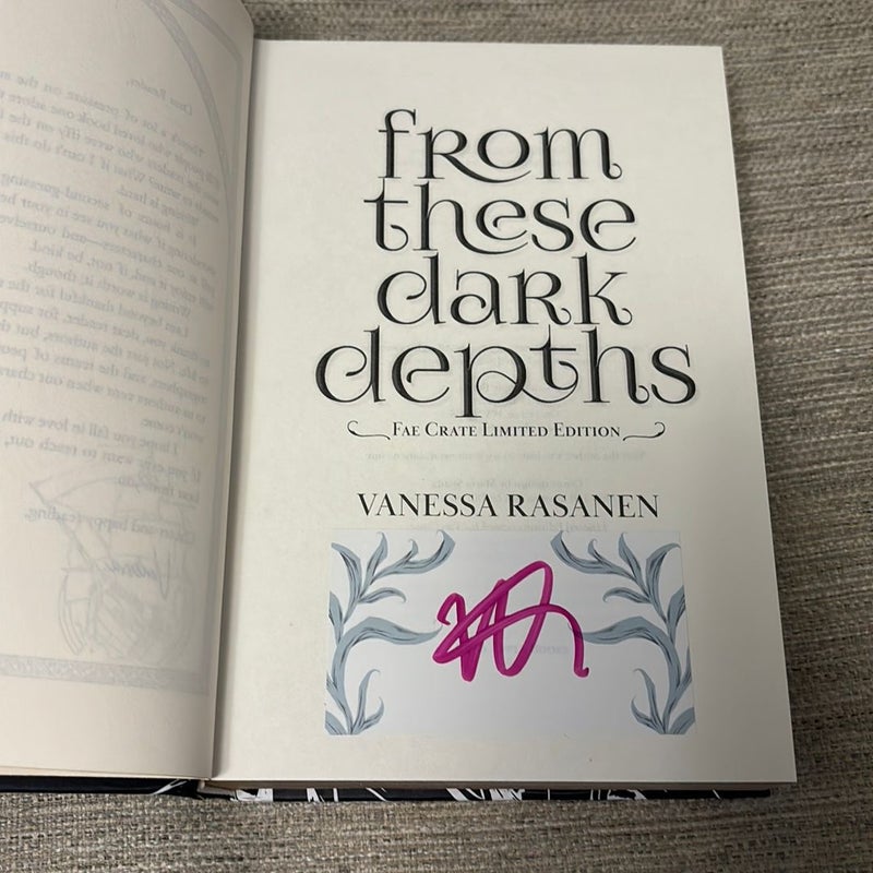 From These Dark Depths by Vanessa Rasanen, Hardcover | Pangobooks