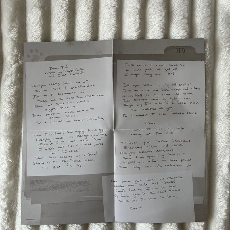 Taylor swift TTPD poster by Anonymous, Paperback | Pangobooks