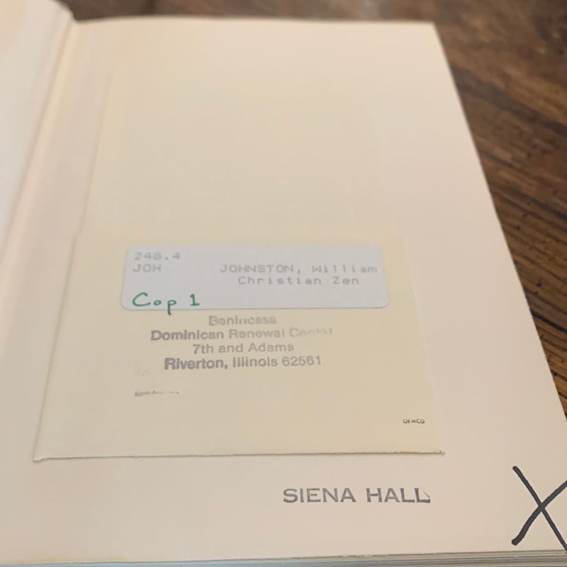 Christian Zen by William Johnson, Hardcover | Pangobooks