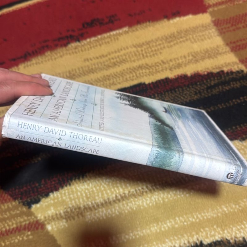 An American Landscape by Robert Finch, Henry D. Thoreau