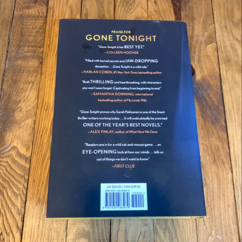 Gone Tonight by Sarah Pekkanen, Hardcover | Pangobooks